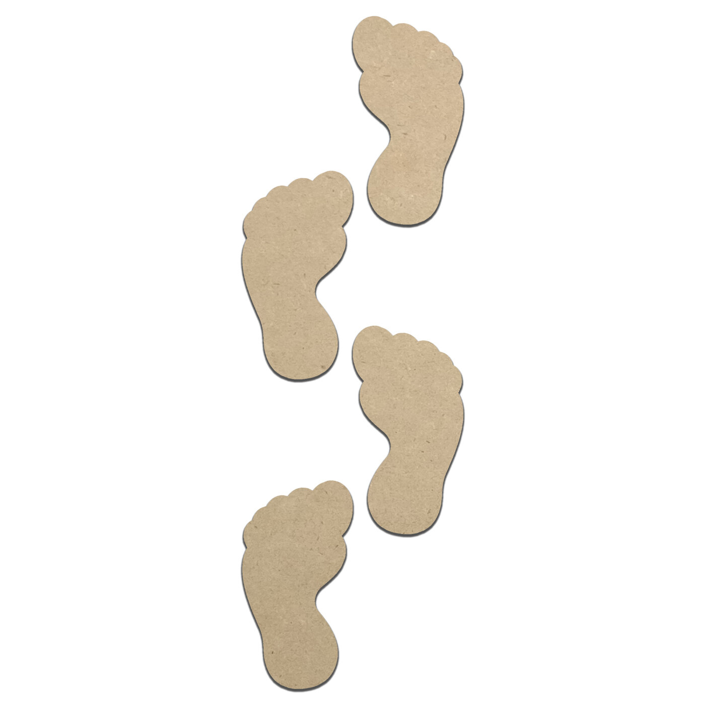 Заготовка для декорирования "Ножки" 12х22 см - 4шт. из ХДФ толщиной 3мм (мегасупер)