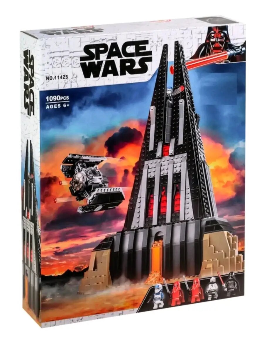 Конструктор Star Wars Звездные войны Замок Дарта Вейдера / 1090 деталей / 5 персонажей