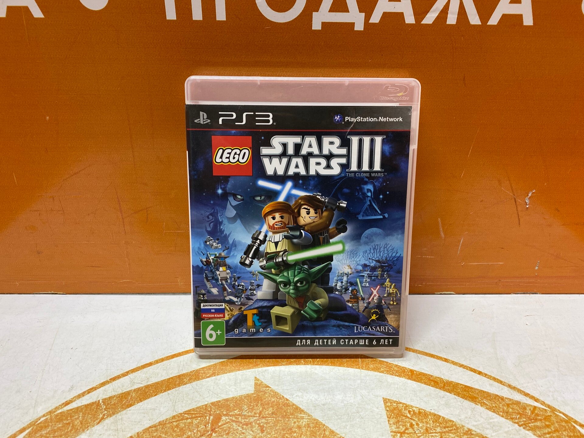 Диск LEGO Star Wars 3 The clon wars Play Station 3
