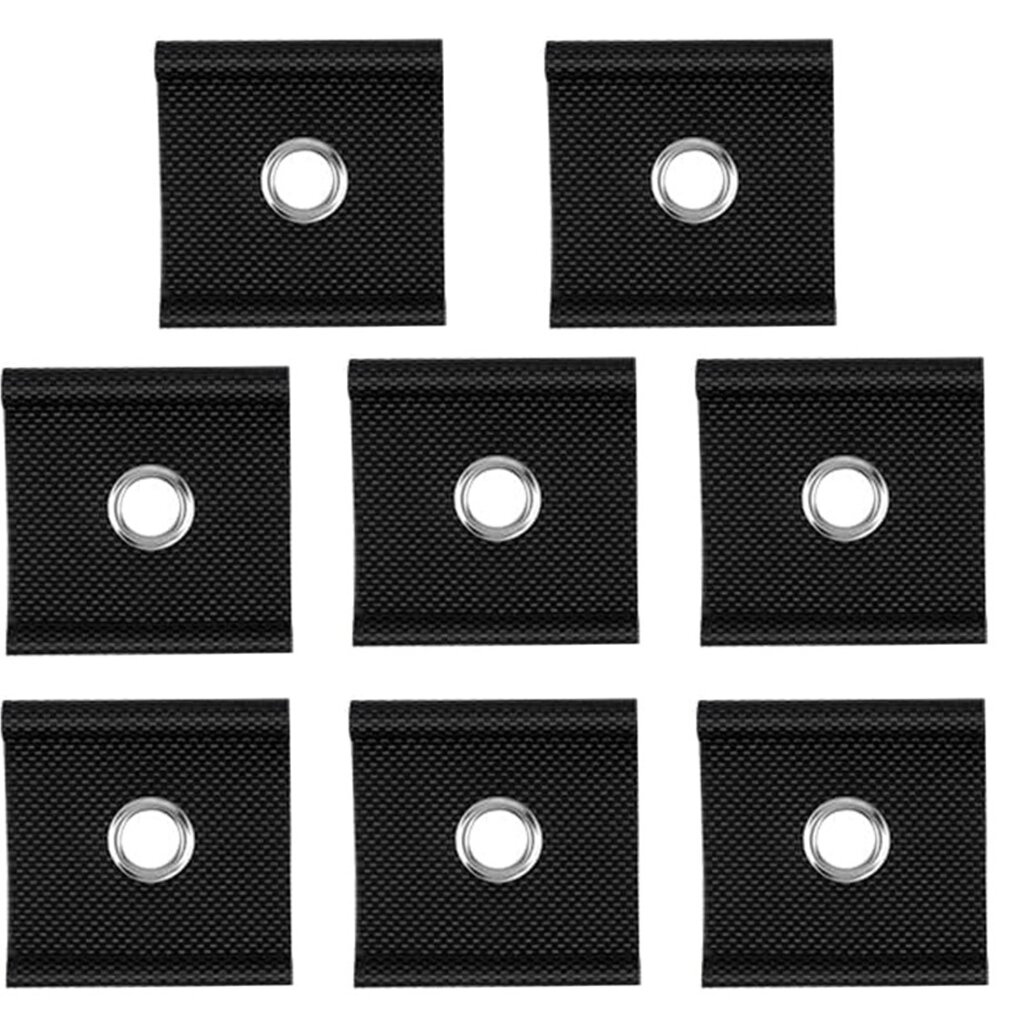 Аксессуары для палаток, Чёрные крючки для кемпинга, 8 штук, 1 комплект