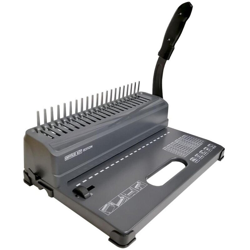 Брошюровщик Office Kit А4, А5, 12/450 л, пластиковая пружина (B2112N)