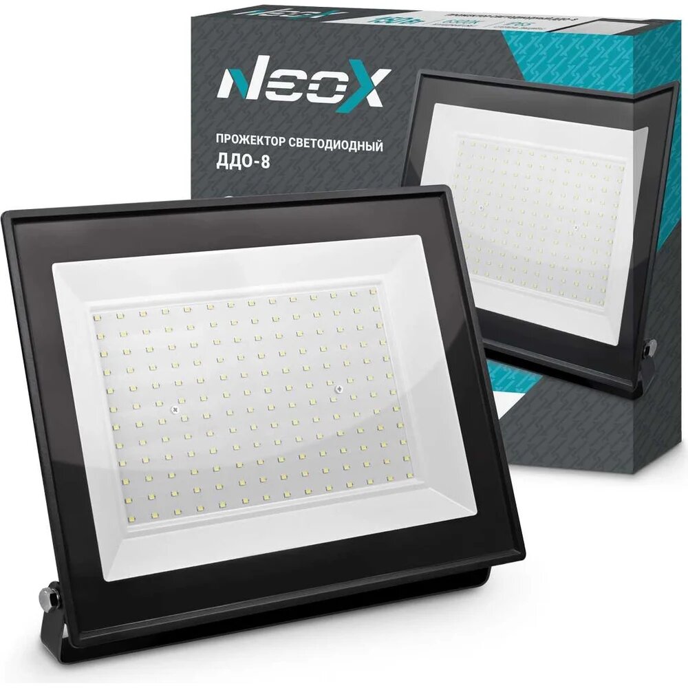 Светодиодный прожектор Neox ДДО-8 150Вт 230В 6500К 15750Лм 105лм/Вт IP65 4690612037103, универсальный