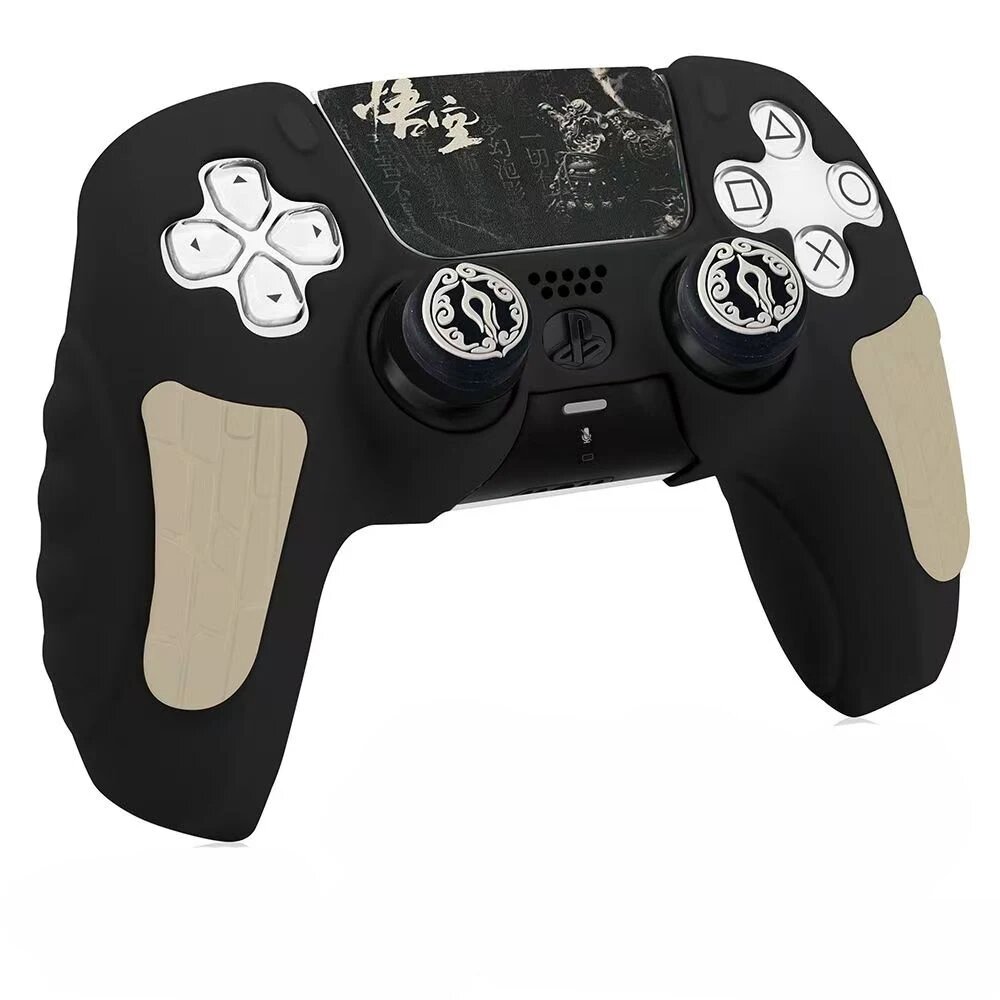 Силиконовый чехол для PlayStation 5 Dualsense, черный, Цвет: A