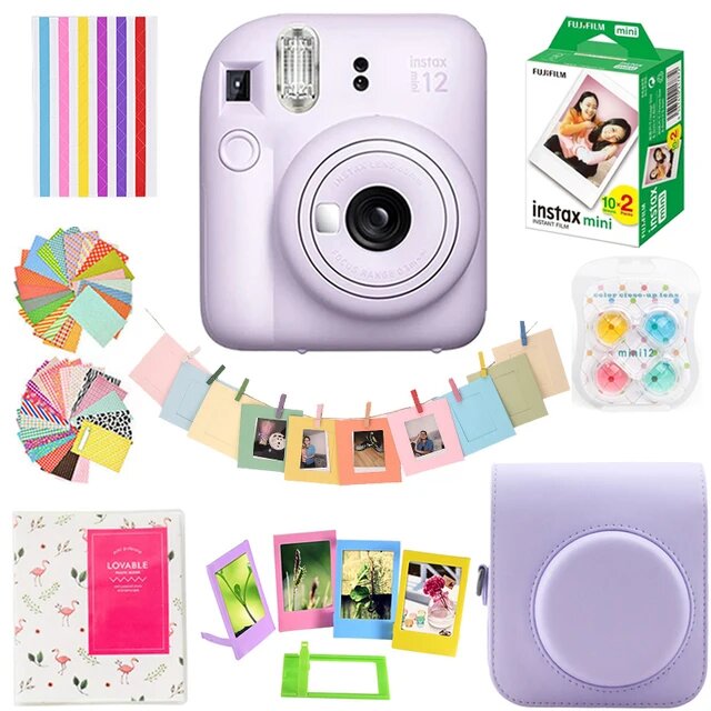 Fujifilm Instax Mini12 фотоаппарат для девочек Lilac Purple
