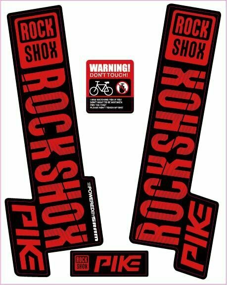 Наклейка LYRIK ROCK-SHOX, для горного велосипеда, передняя вилка, 2018 г.
