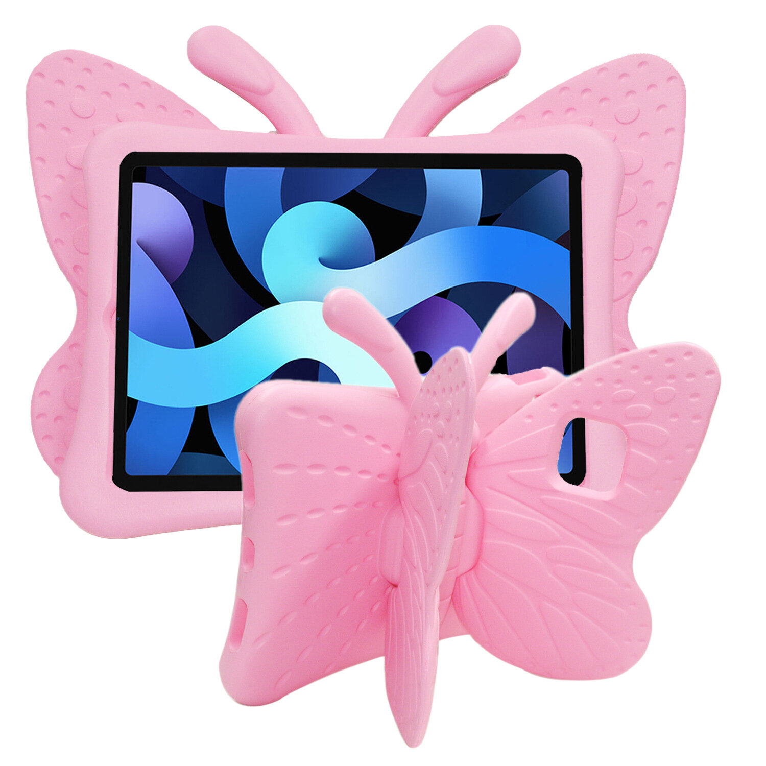 Чехол Big Butterfly, для iPad Pro/Air, с защитой от падения, розовый