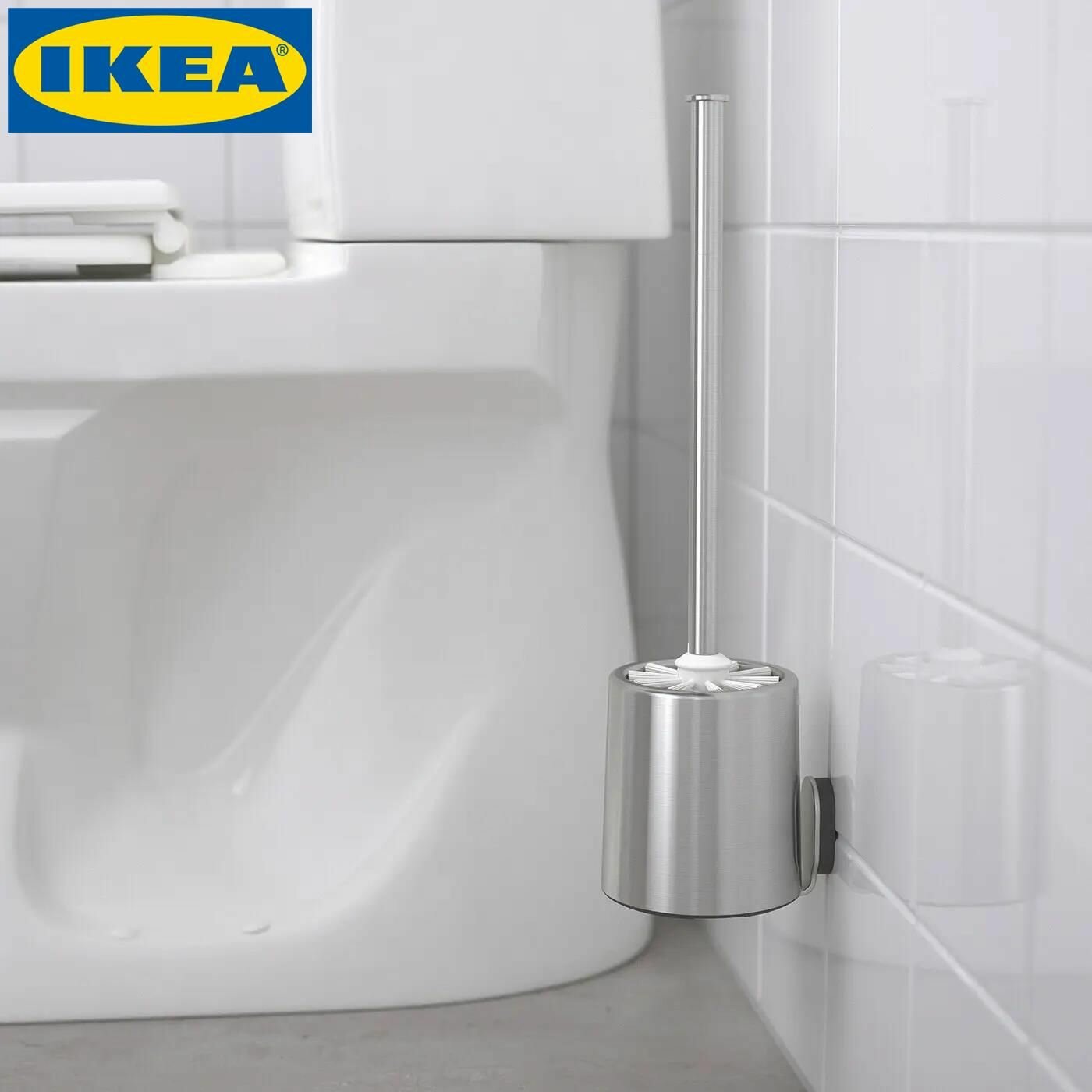 IKEA BROGRUND Бругрунд Щетка для туалета, нержавеющая сталь