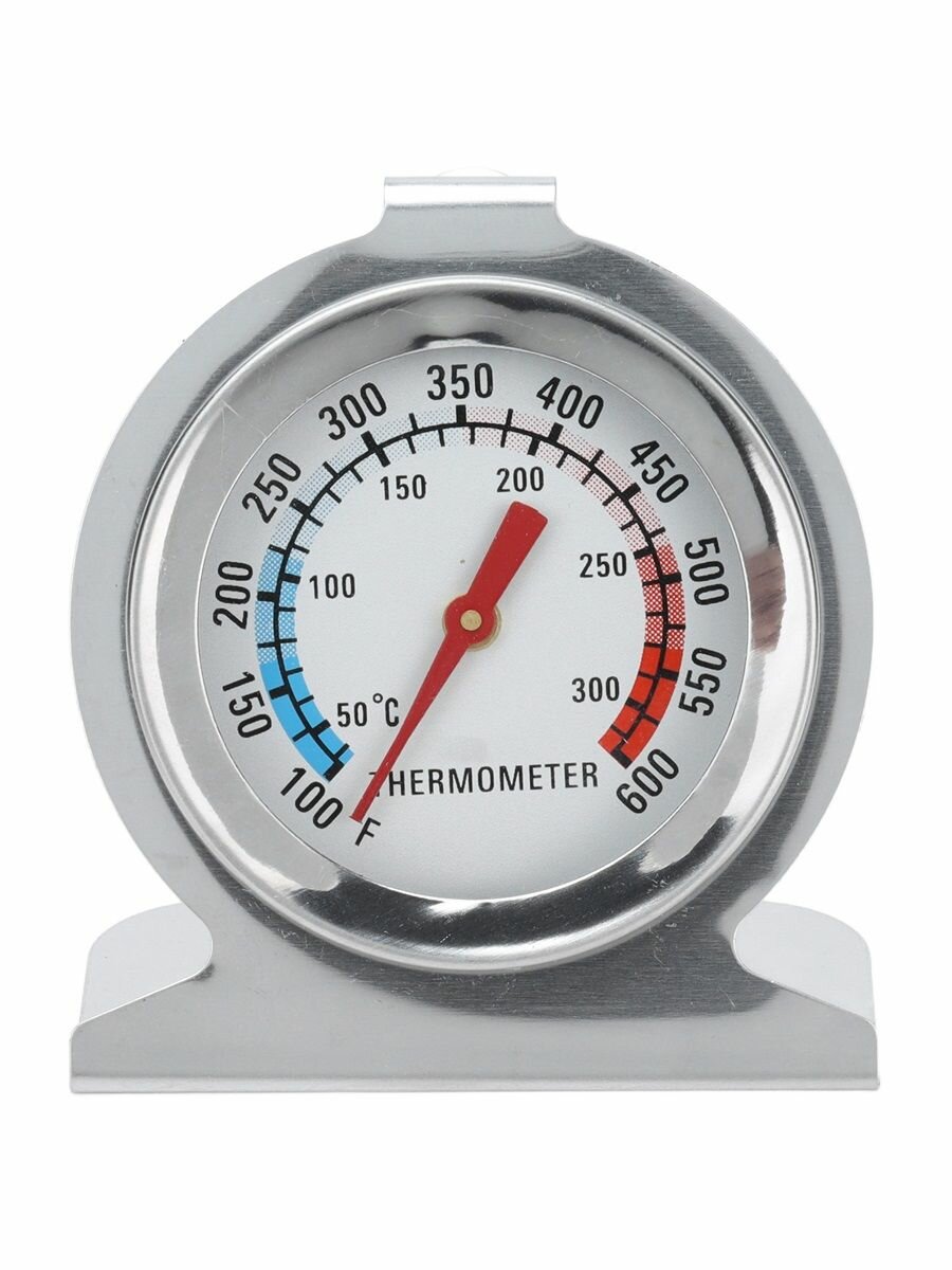 Термометр для духовки из нержавеющей стали, циферблат, кухонный термометр для приготовления пищи, высокая точность, 300 F/150 C, прочный и легко читаемый