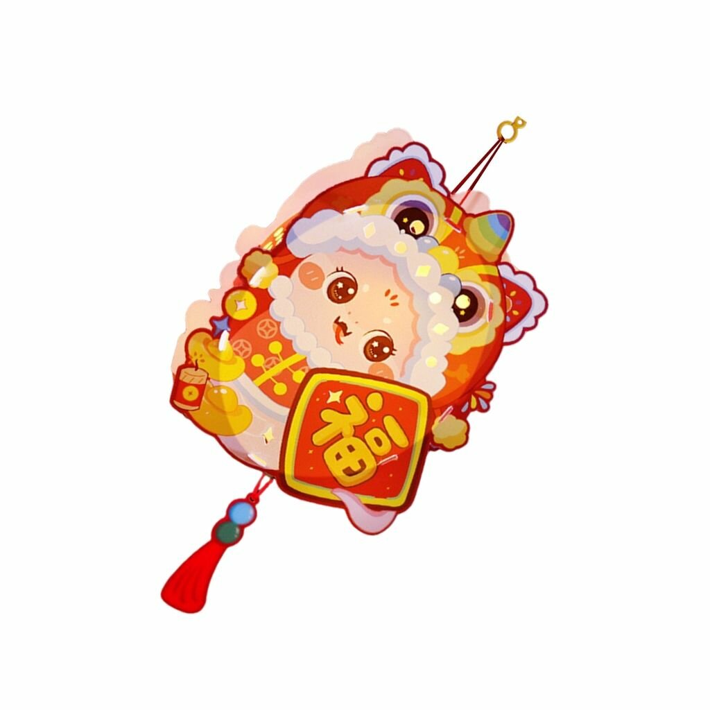 Украшение вечеринки, Светящийся фонарик ручной работы на год змеи - благословение года змеи