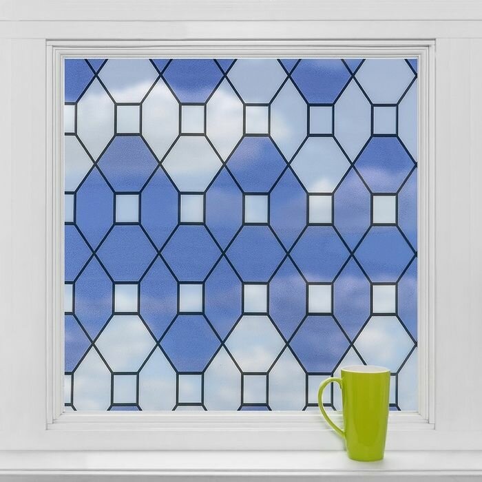 Витражная пленка КНР Плитка, 255 г, цвет сиреневый (HP-036)