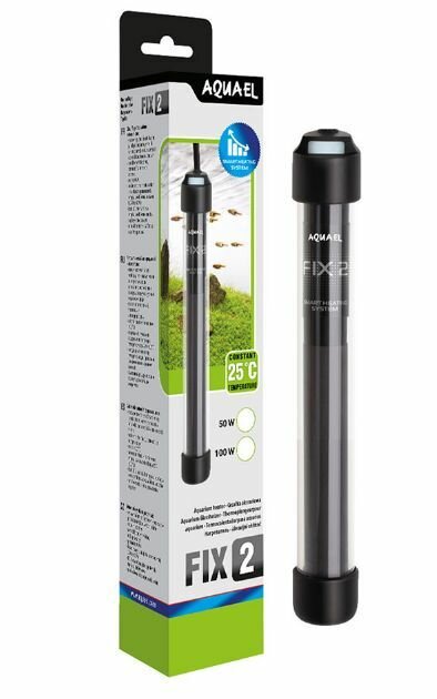Нагреватель аквариума AQUAEL FIX 2, 50Вт, электронный, интеллектуальный, стекло