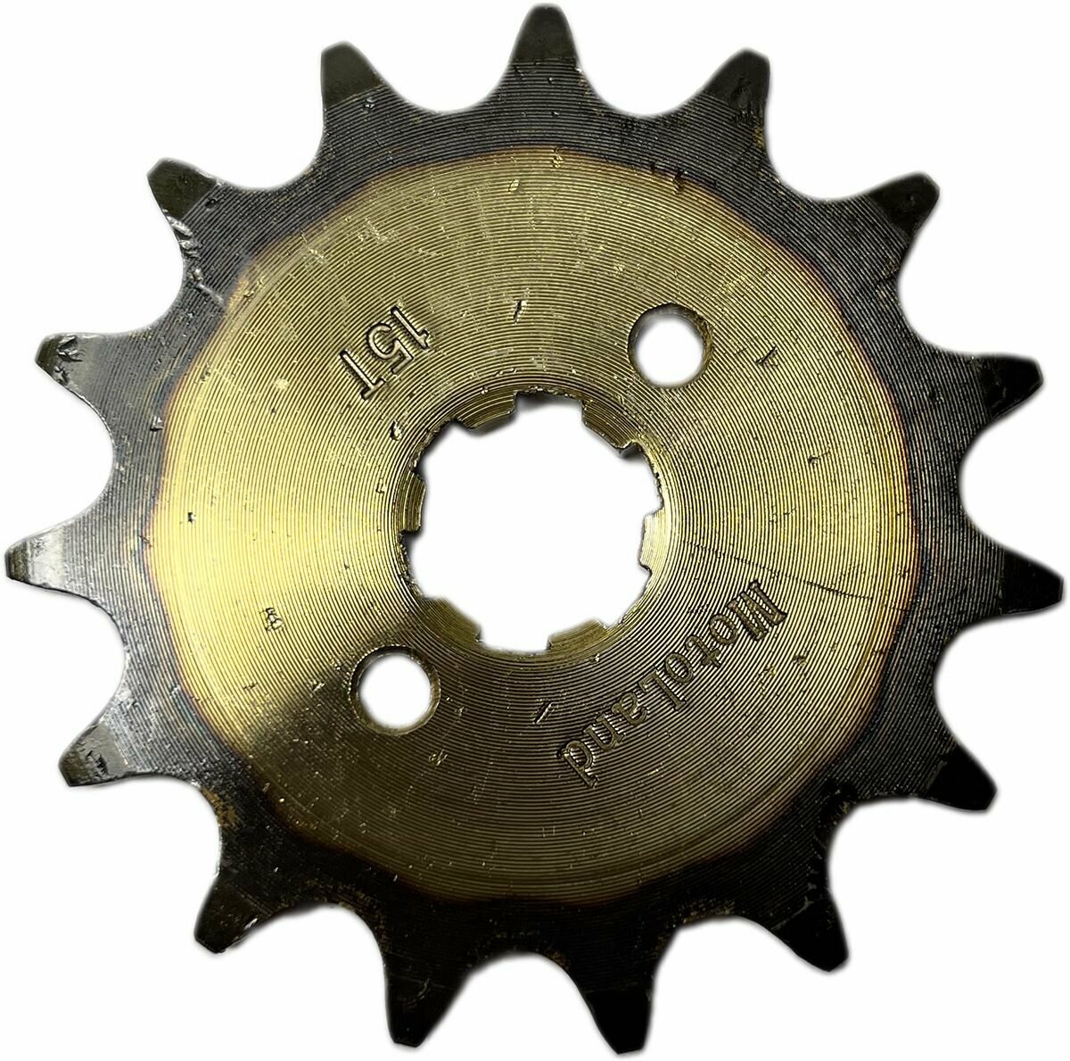 Звезда ведущая (520-15) 20мм сталь, закаленные зубья на мотоцикл, питбайк, эндуро.