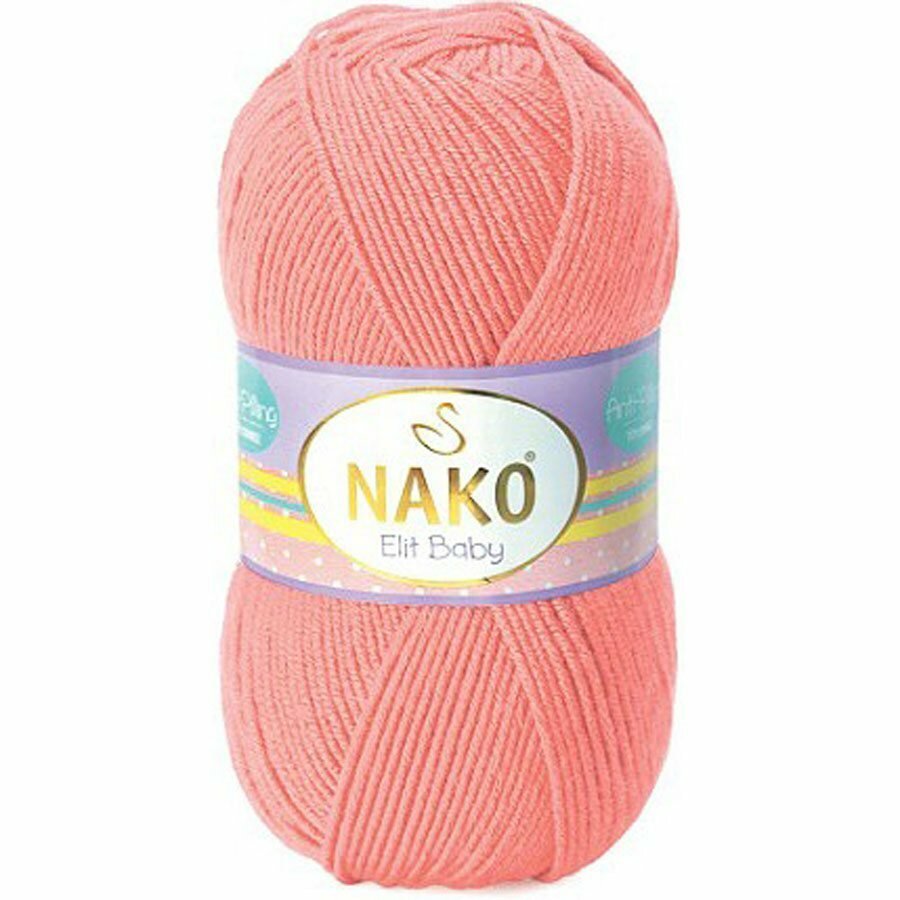 Пряжа Nako ELIT BABY 11452 св. коралл (5 мотков)
