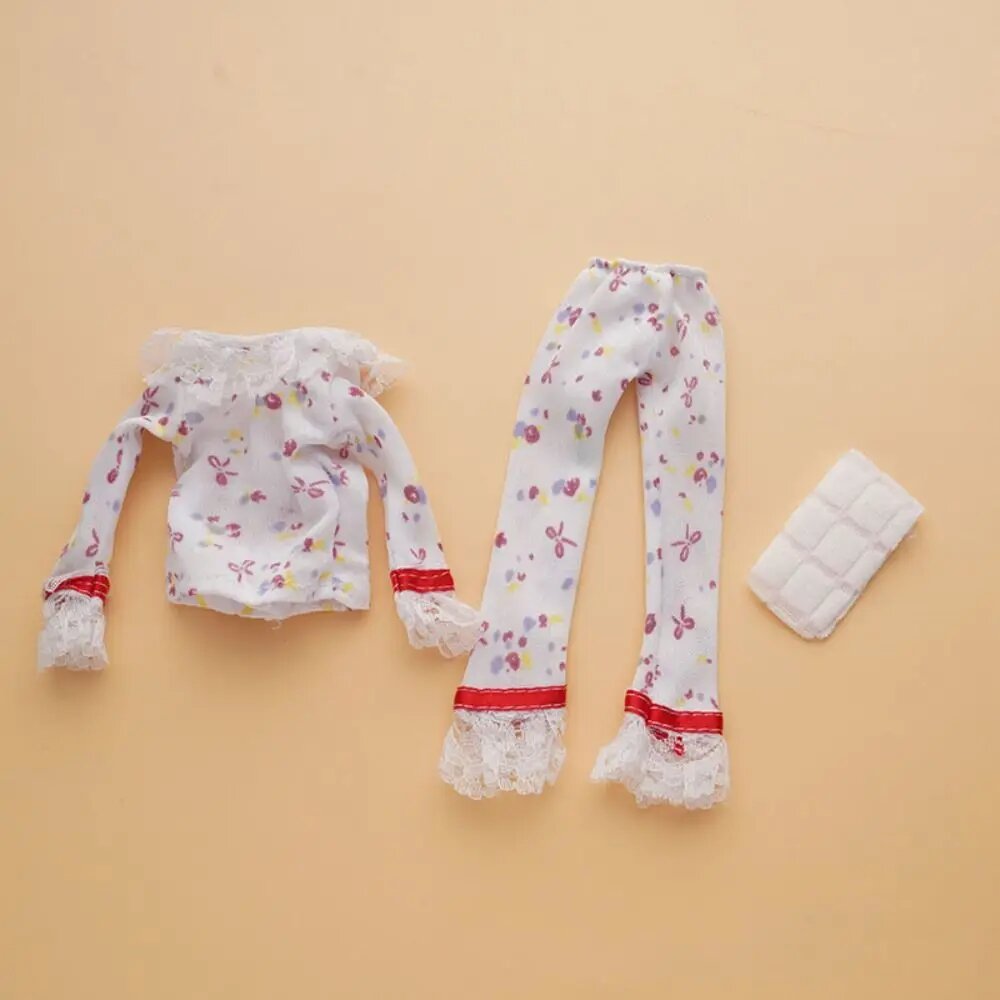 Кукольная пижама из полиэстера для куклы 29-30 см Белый, 5