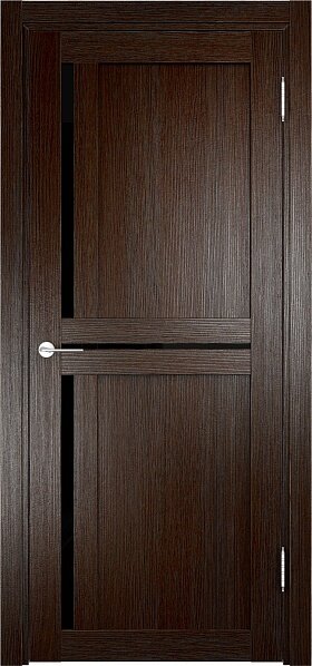 Межкомнатная Дверь Verda Берлин 01 до Дуб Темный со Стеклом Лакобель 1900х600мм (Полотно 1шт) / Верда.