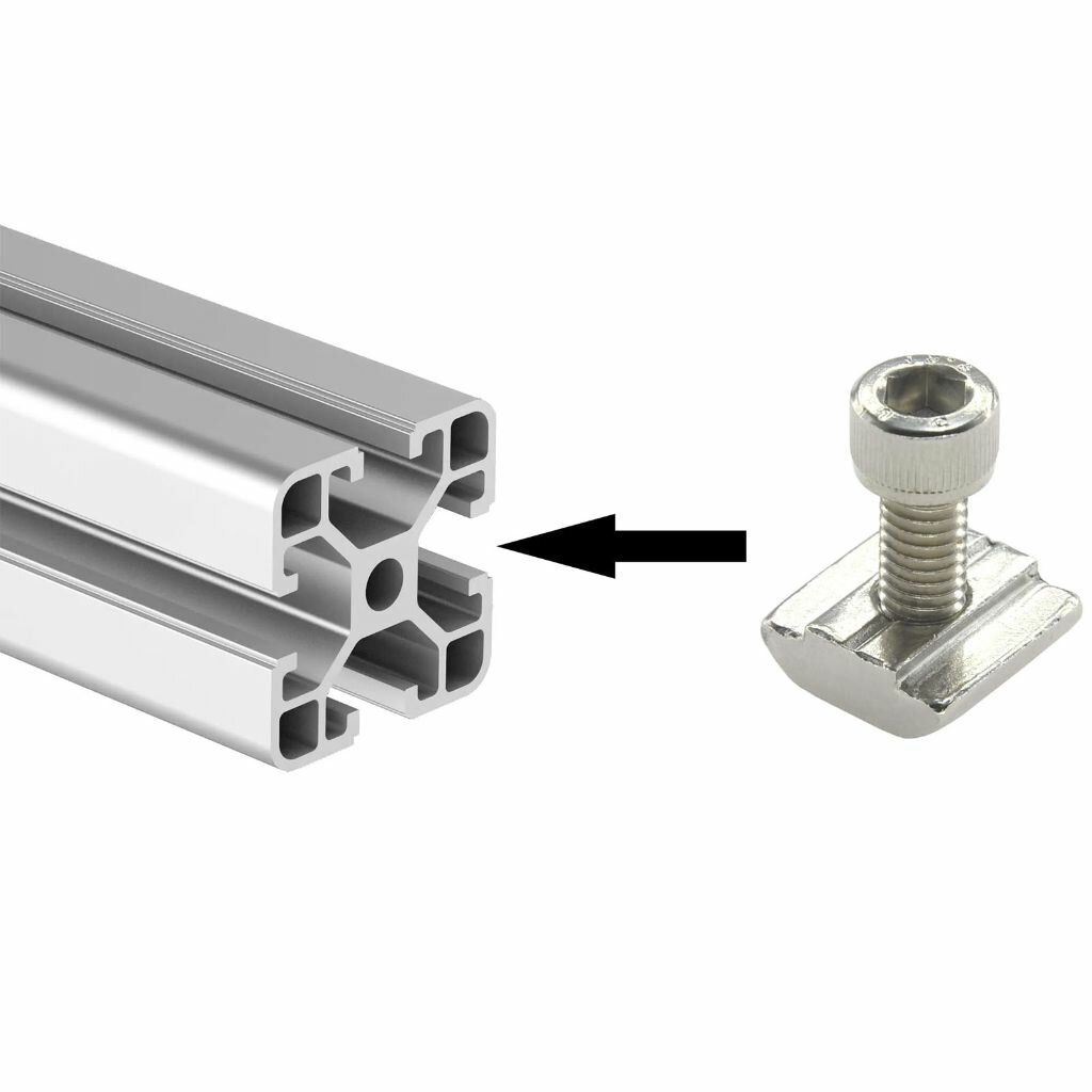 Принадлежности для инструментов, (50 шт) никелированная гайка европейского стандарта типа 30-M6