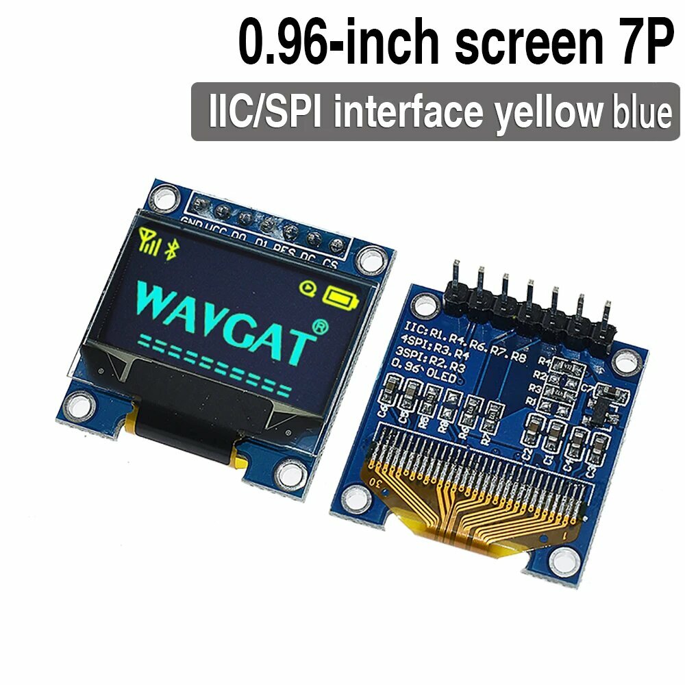 WAVGAT 128x64 OLED ЖК-дисплей модуль 7PIN YB
