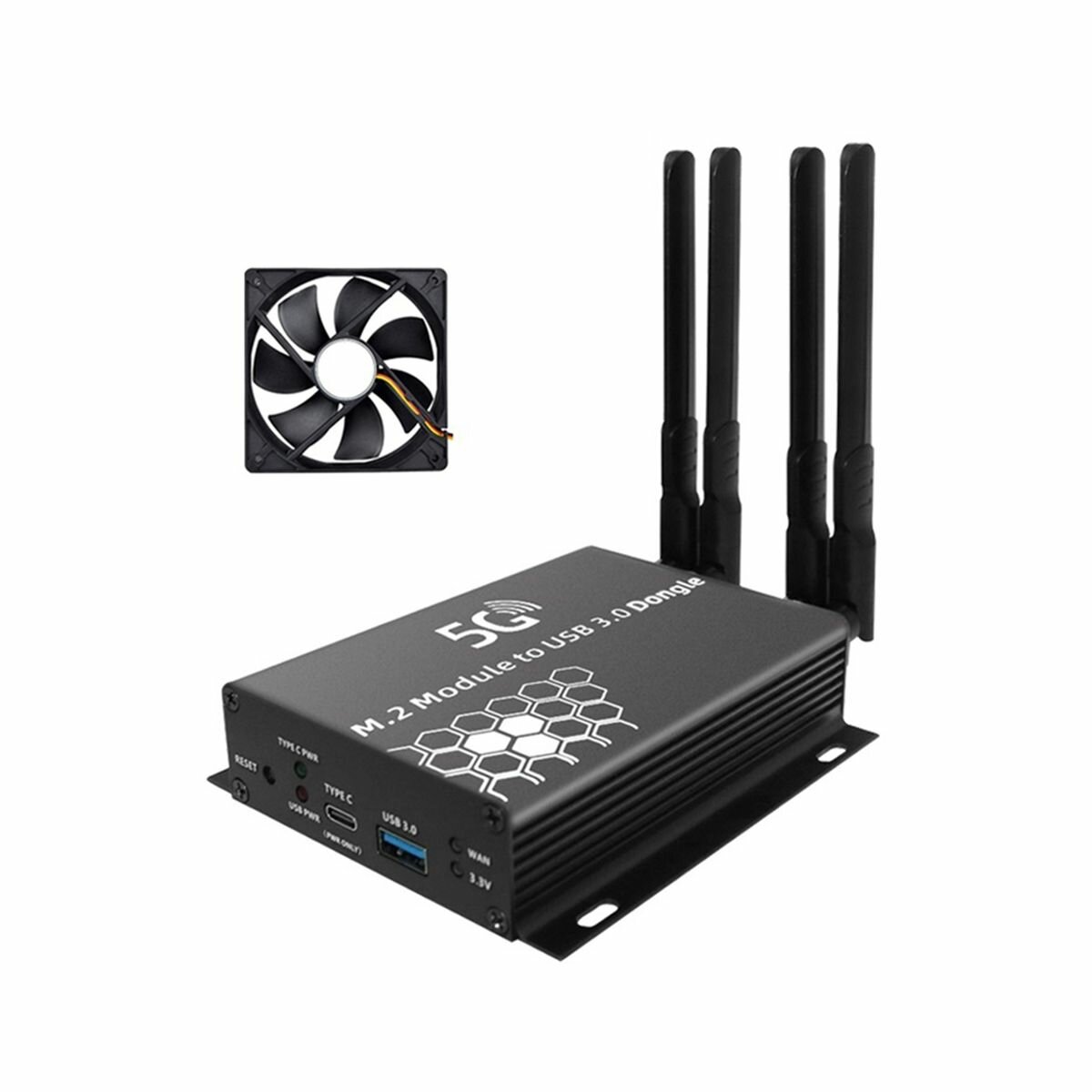 M.2 NGFF 4G/5G модуль для USB 3.0 адаптер M2 Wifi карта конвертер Riser плата с антенной кулер вентилятор слот