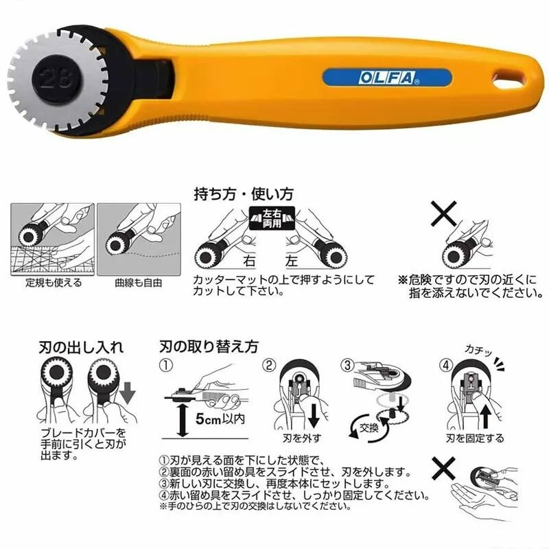 OLFA PRC-3 Дисковый нож для создания перфорированных линий 28 мм