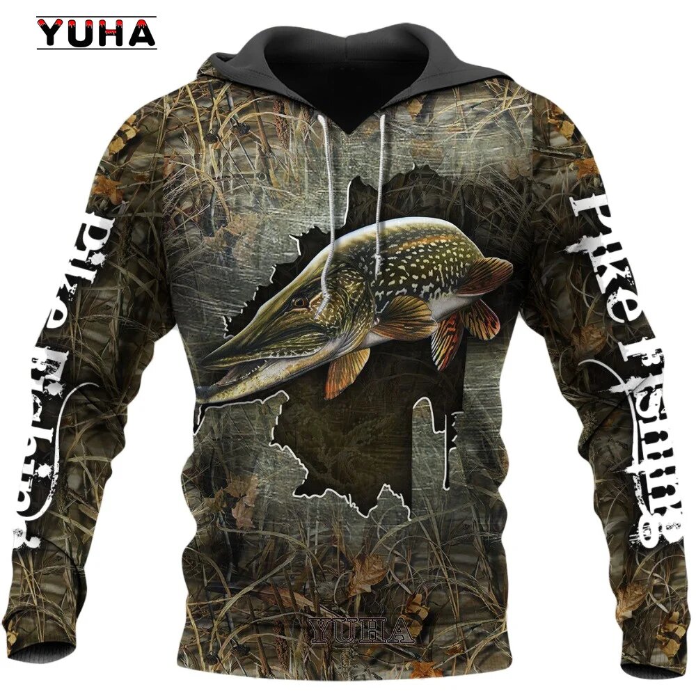 Мужская толстовка Pike Fishing, размер S, цвет LMLZHAH2024177PS