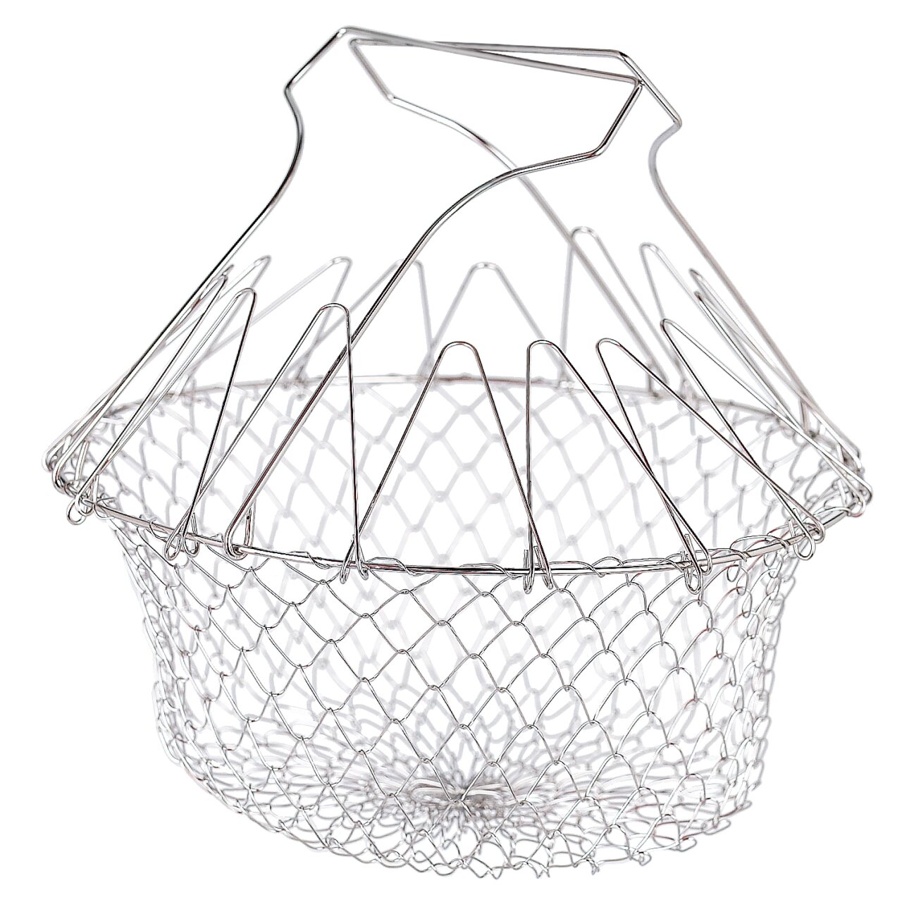 Домовой фритюрница складная 22.5 см нержавеющая сталь компактная кухонная посуда