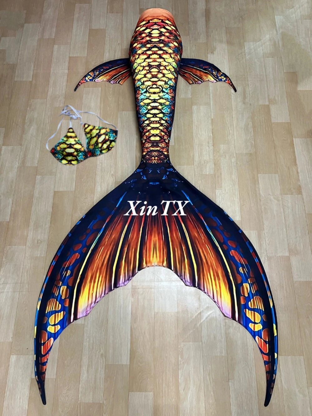 2026 Горячая новинка: Костюм русалки для взрослых (женский и мужской), черный, с S, No Monofin