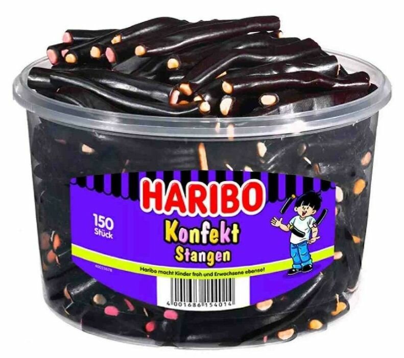 Жевательный мармелад Haribo Konfekt-Stangen Лакричные стержни, 1200 гр.