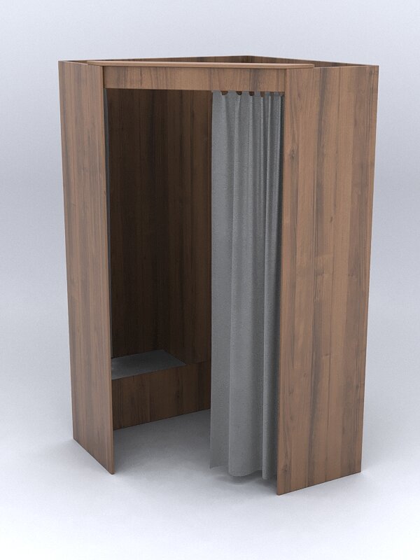 Примерочная из ДСП №2Б, Орех. Производитель товара - компания Westcom.