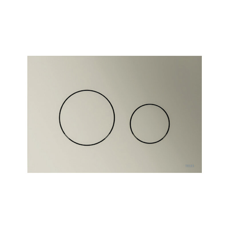 TECEloopПластиковая панель смыва унитаза для системы двойного смыва, цвет никель металлик