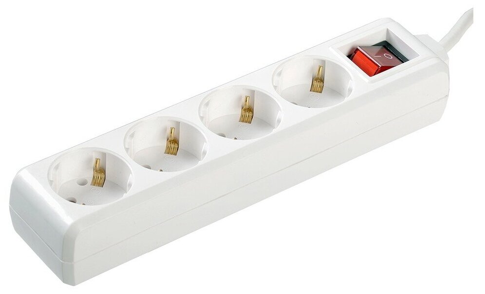 Удлинитель У04К 4 места с заземлением 5м 3х1мм2 16А/250 IEK WYP10-16-04-05-ZK-N