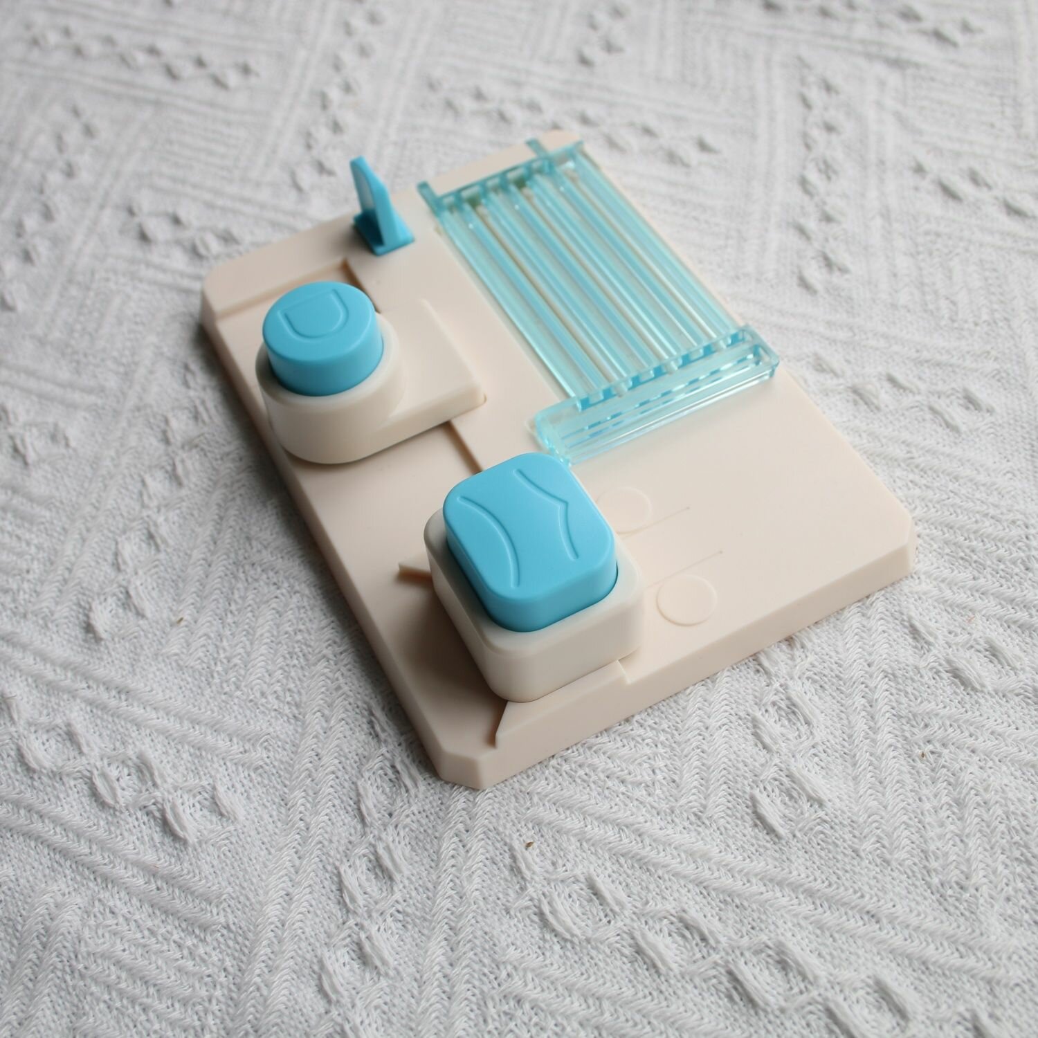 Доска для перфорации, KW-trio, ABS, нержавеющая сталь, 15x11x4см, белая