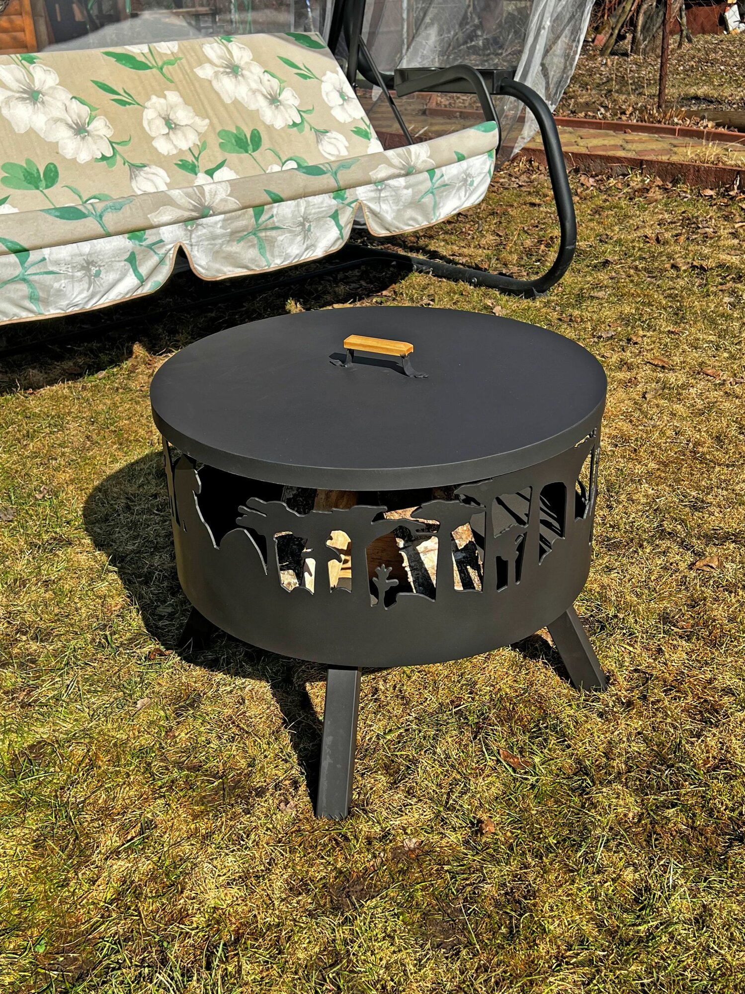 Костровая чаша Сафари+Крышка 60 см 0,3 см