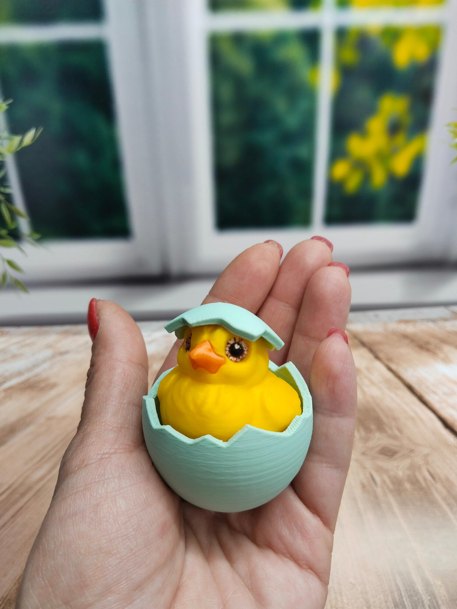 Цыпленок кликер фиджет антистресс подарок бирюзовый