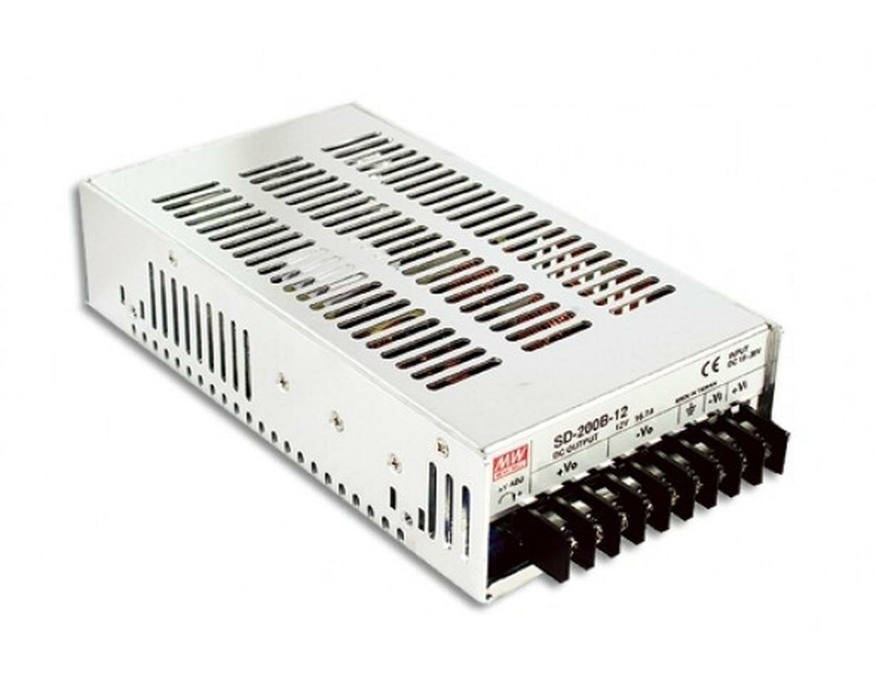 Преобразователь DC/DC 200Вт Mean Well SD-200C-12, напряжение 12 В