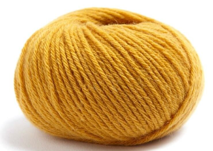 Bergamo /Бергамо/ пряжа Lamana (75% шерсть мериноса сверхтонкая, 25% бэби альпака), 25г/65м (08, curry (карри), желтый)
