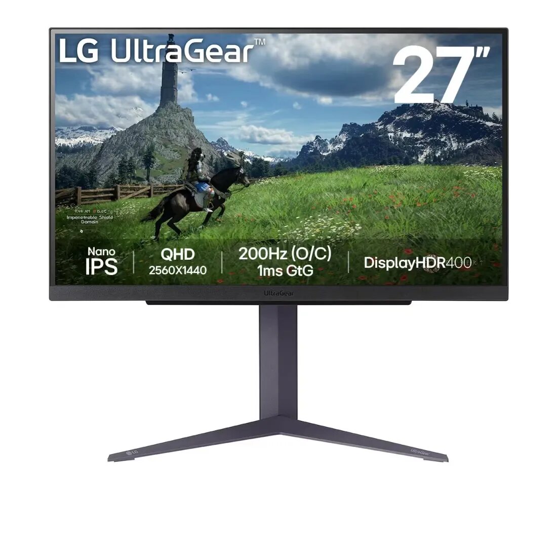 Монитор игровой LG UltraGear 27GS85Q-B, диагональ 27", 2K, 180 Гц