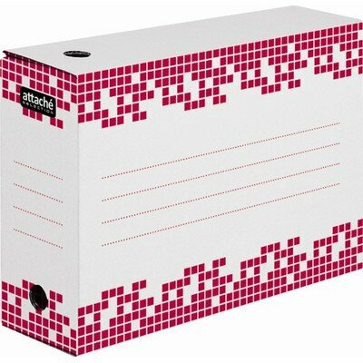 Короб архивный гофрокартон белый 345x100x245 мм Attache Selection, 327663