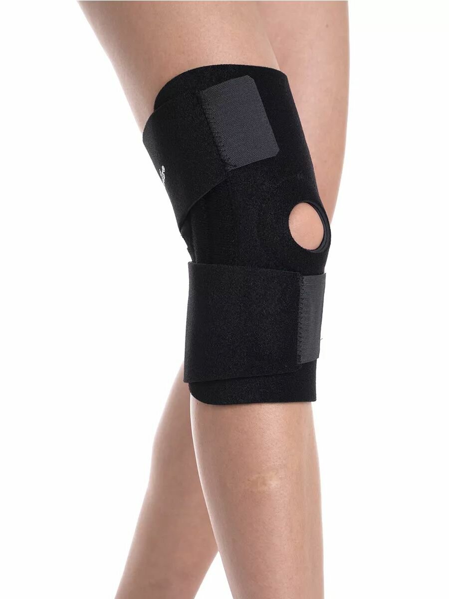Ортез коленного сустава усиленный, неопреновый, разъемный, универсальный