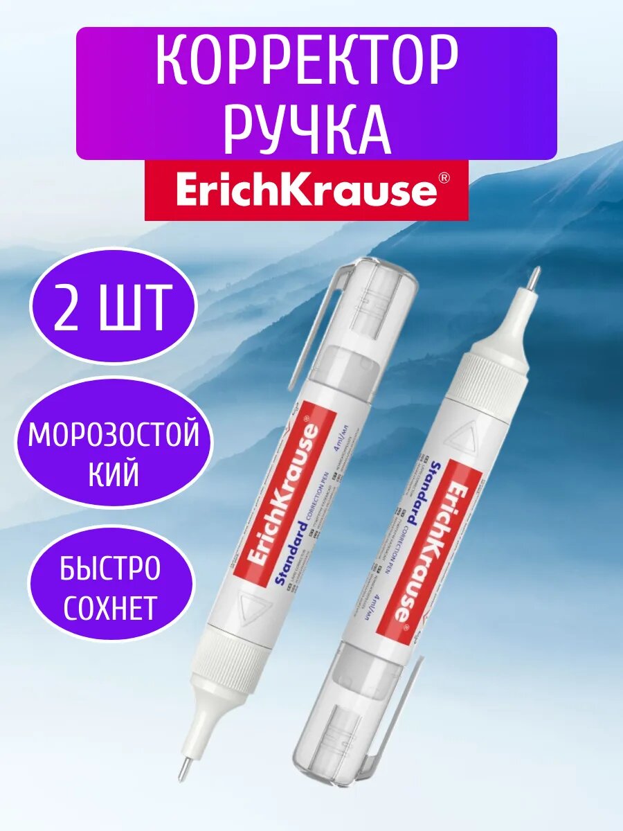 Корректор ручка, 2 шт