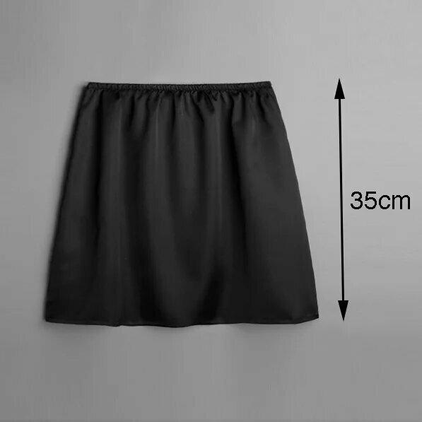 REGRTEDARLING Мини-юбка из спандекса черная/белая/телесная Черный, black 35cm