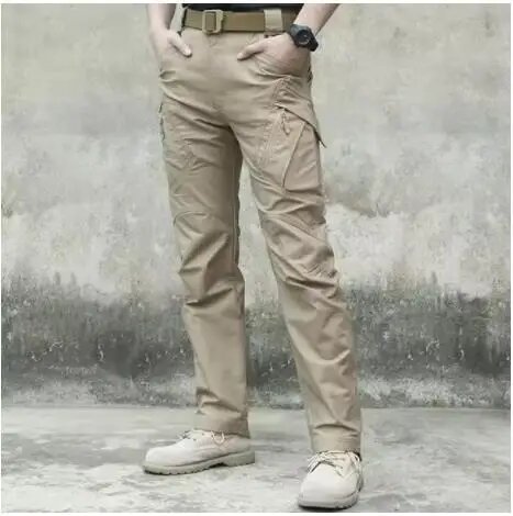 Бежевые мужские брюки-карго IX9 khaki, XL