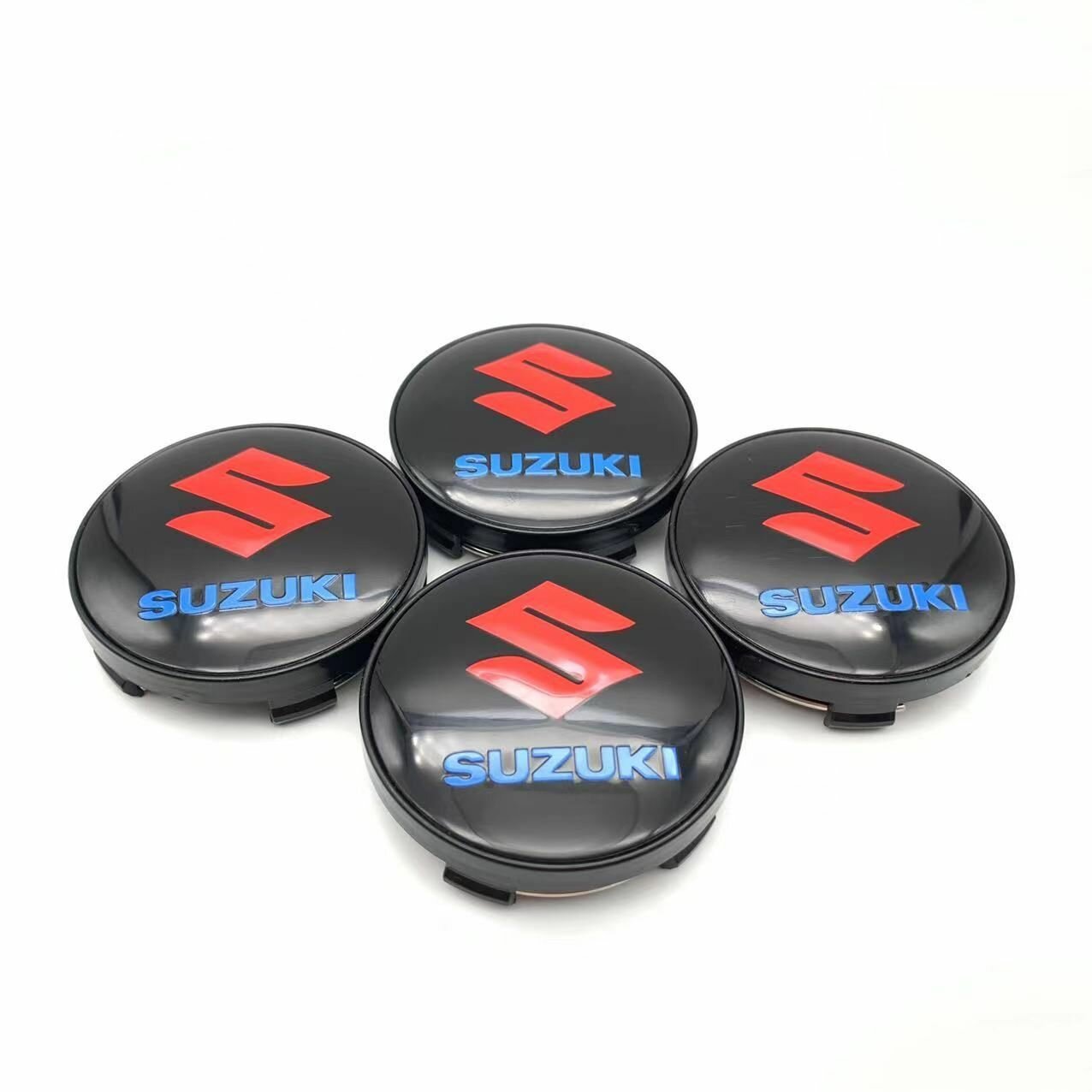 Suzuki Колпачки заглушки на литые диски 60/56/10 мм, 4 шт.