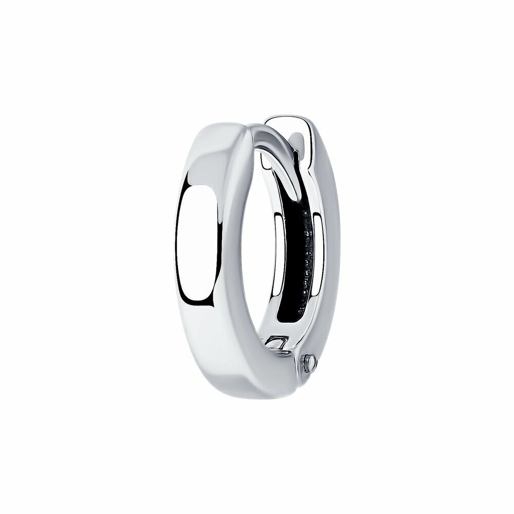 Моносерьга, серебро, 925 проба, чернение