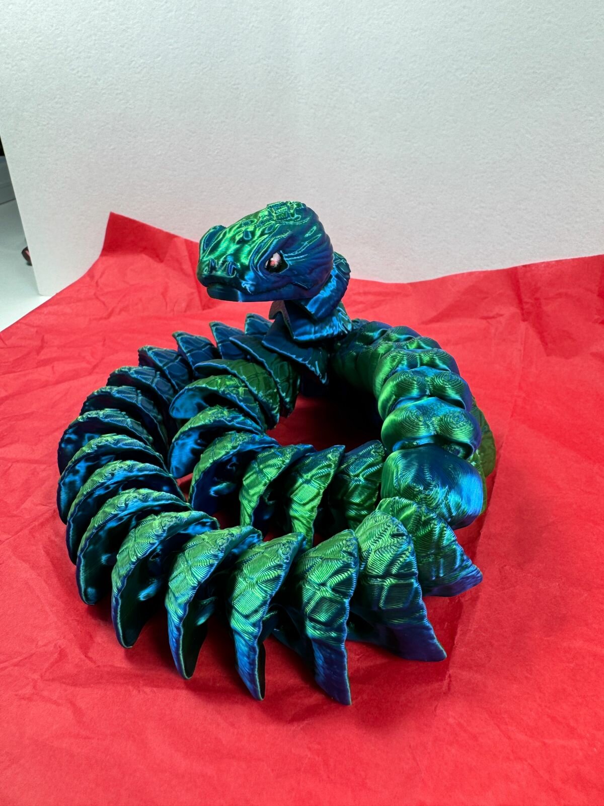 Игрушка 3D подвижная антистресс "Гремучая Змея", для снятия стресса, 62 см