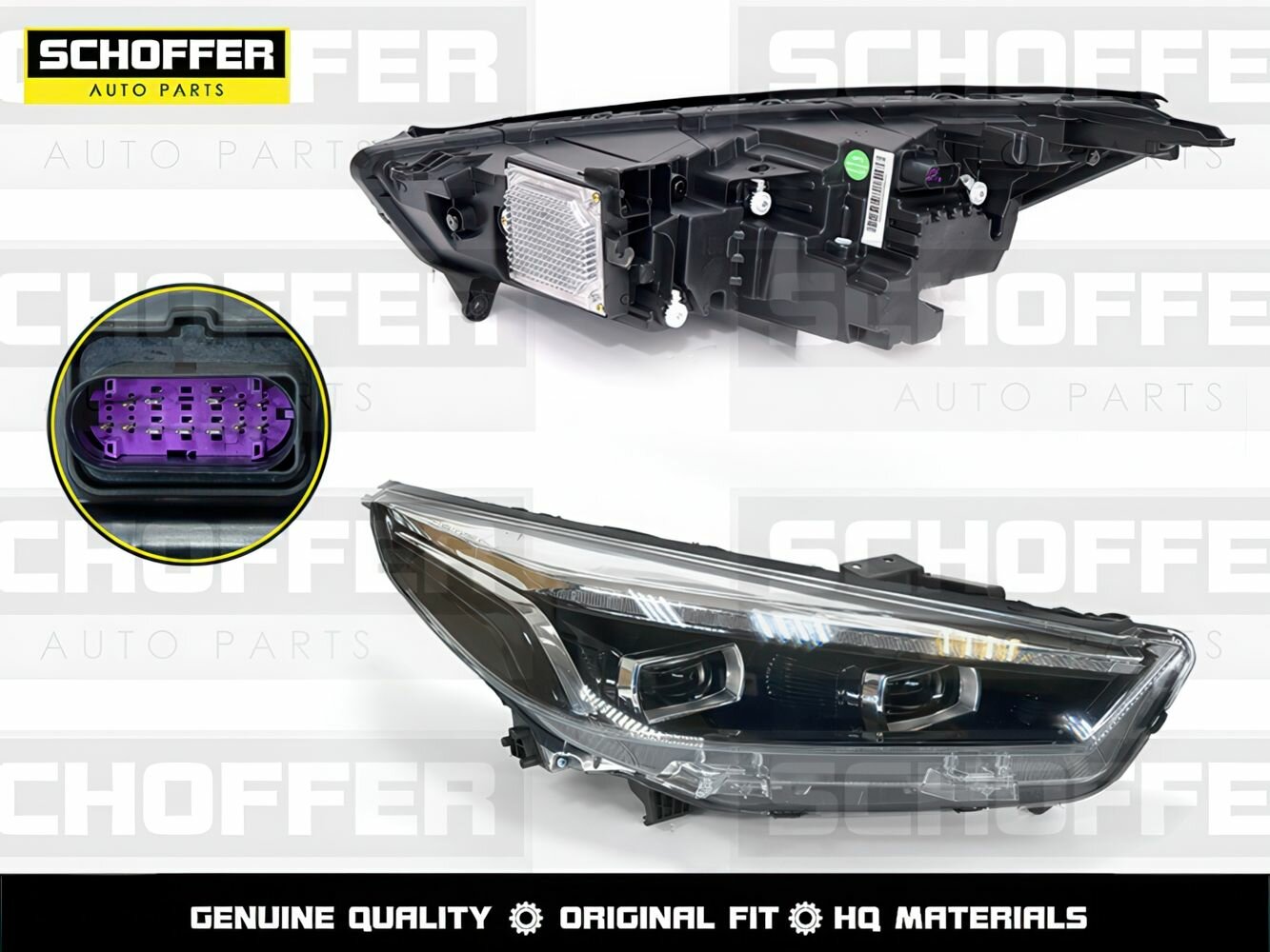 Фара правая, для Як Жак J7 2020-н. в. Jac J7 2020-н. в, артикул SHF-12143, производителя SCHOFFER