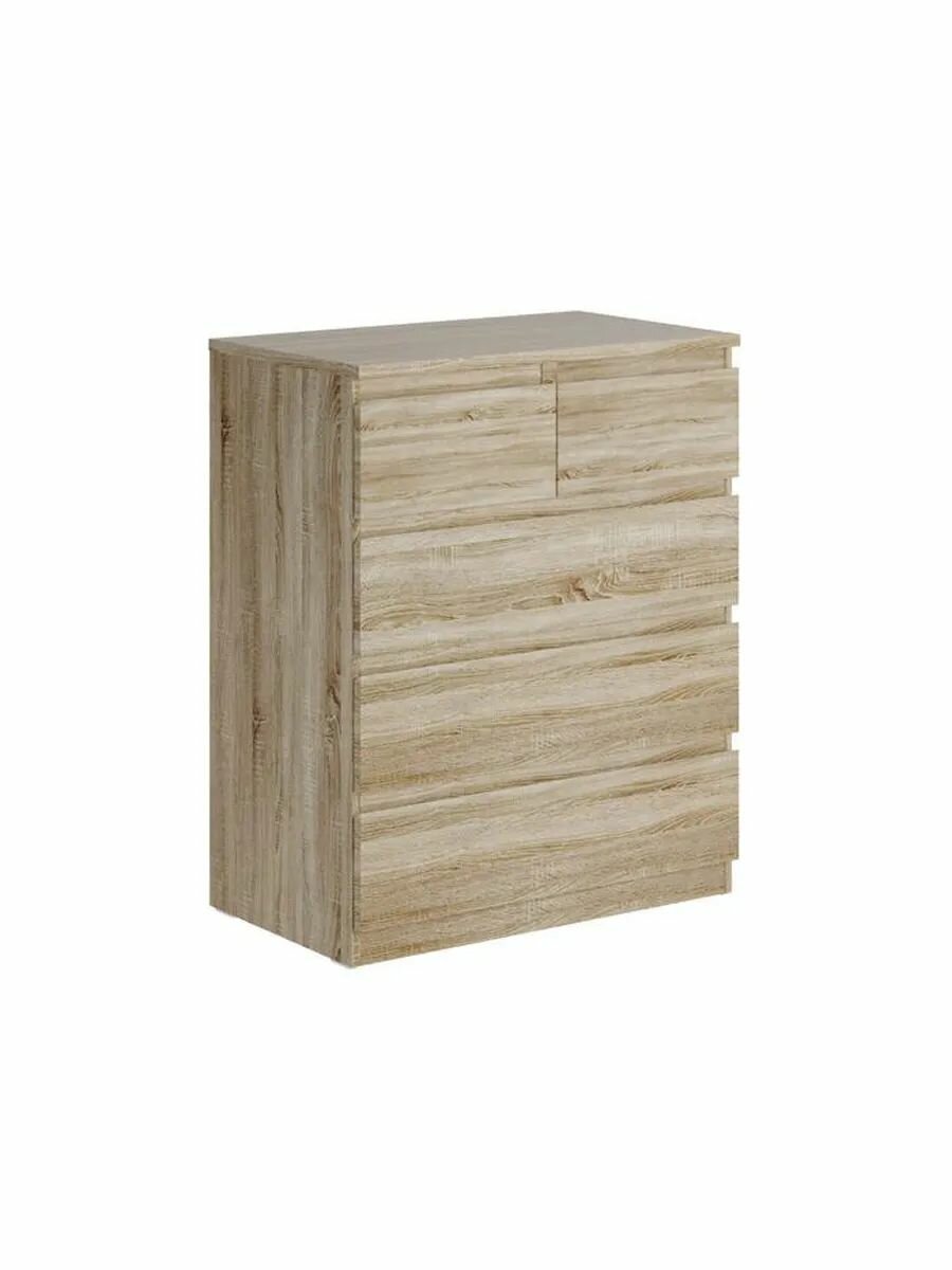Комод для одежды и хранения вещей Мальта с ящиками, 80х48х98 см, Дуб Сонома