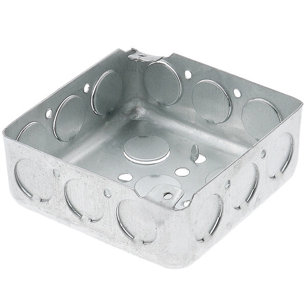 Коробка 52151 - 1/2" протяжная 100х100х38 мм с отверстиями , оцинк. сталь (Электромонтаж) (23 шт. в наборе)