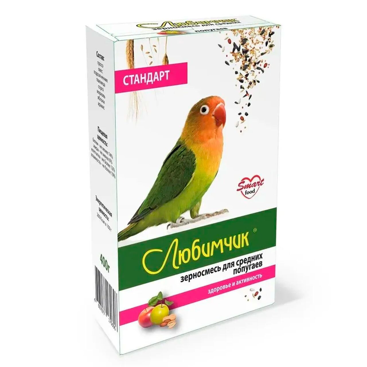 Корм для попугаев средних 400г Любимчик
