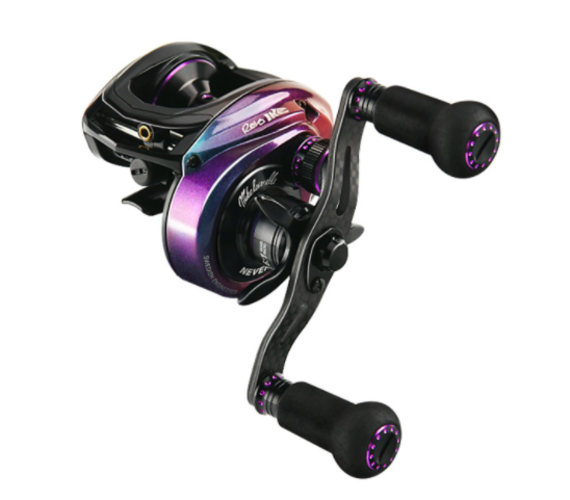 Baitcasting Reel 11 + 1 Защитный шарикоподшипник 7.5KG Тщательный рыболовный барабан из углеродного волокна