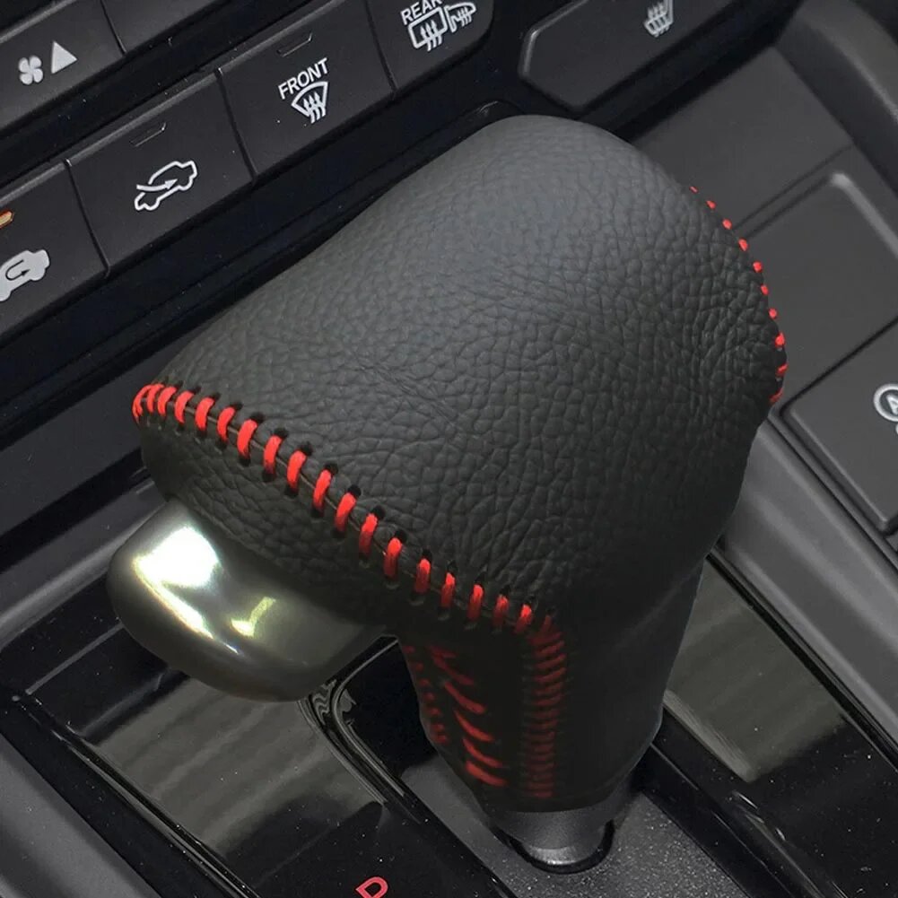 Кожаная накладка на ручку переключения передач для Honda CRV CR-V 2017 2018 2019 2020 2021 07